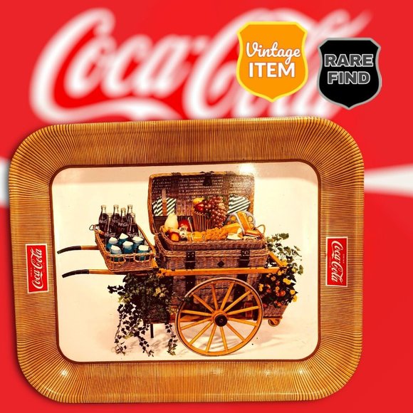 Coca Cola | Accents | Vintage Coca Cola Cart Metal Tray | Poshmark